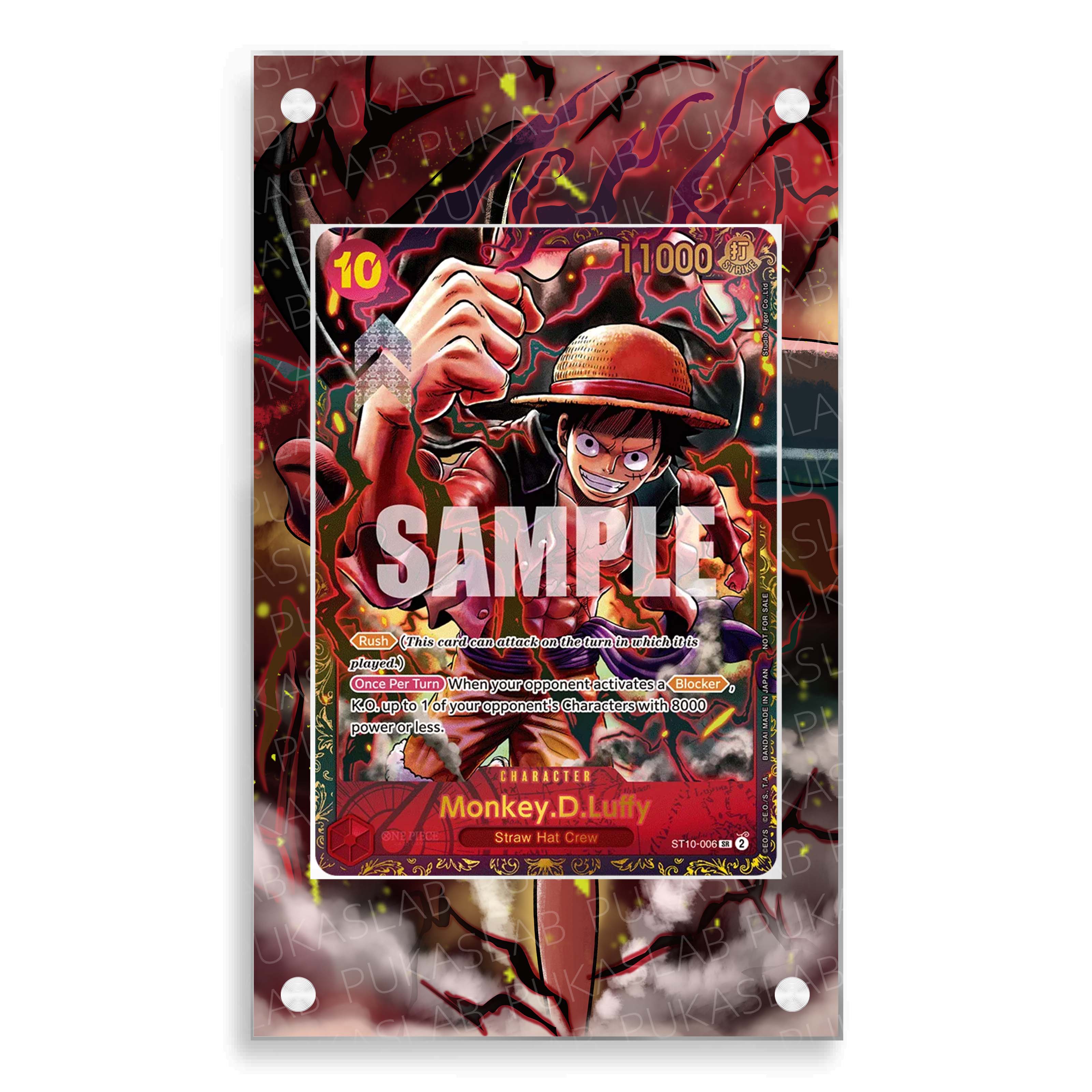 Monkey D. Luffy ST10-006 Magnetic Case - One Piece Extended Art Case ...