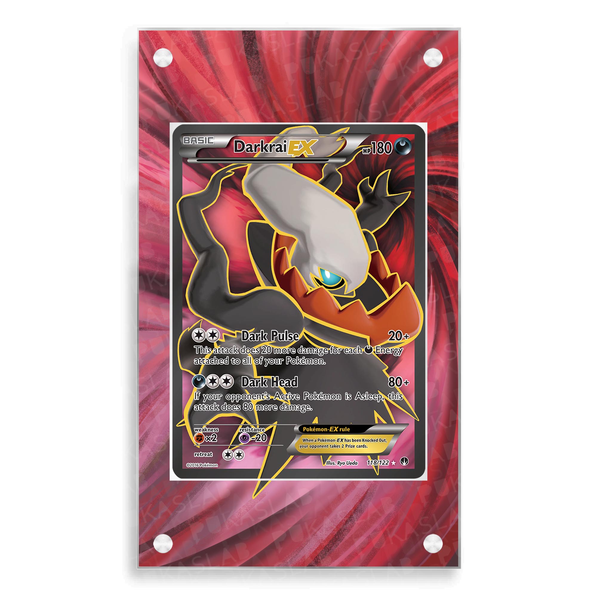 Darkrai EX 118/122 Magnetic Case - Pokemon Extended Art Case – PukaSlab