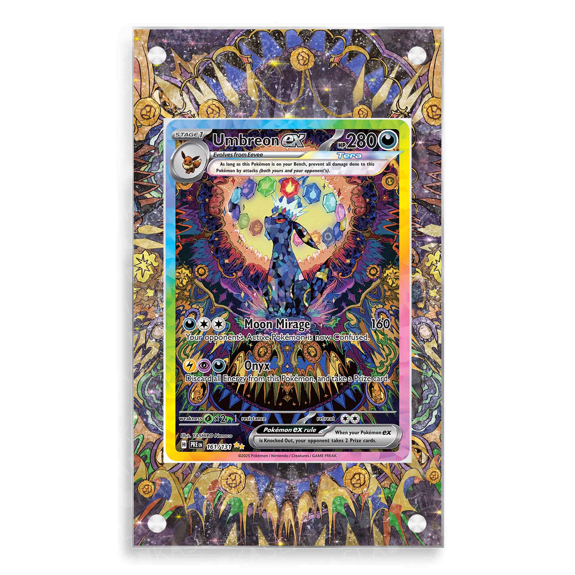 Umbreon EX 161/131 Magnetic Case - Pokemon Extended Art Case – PukaSlab
