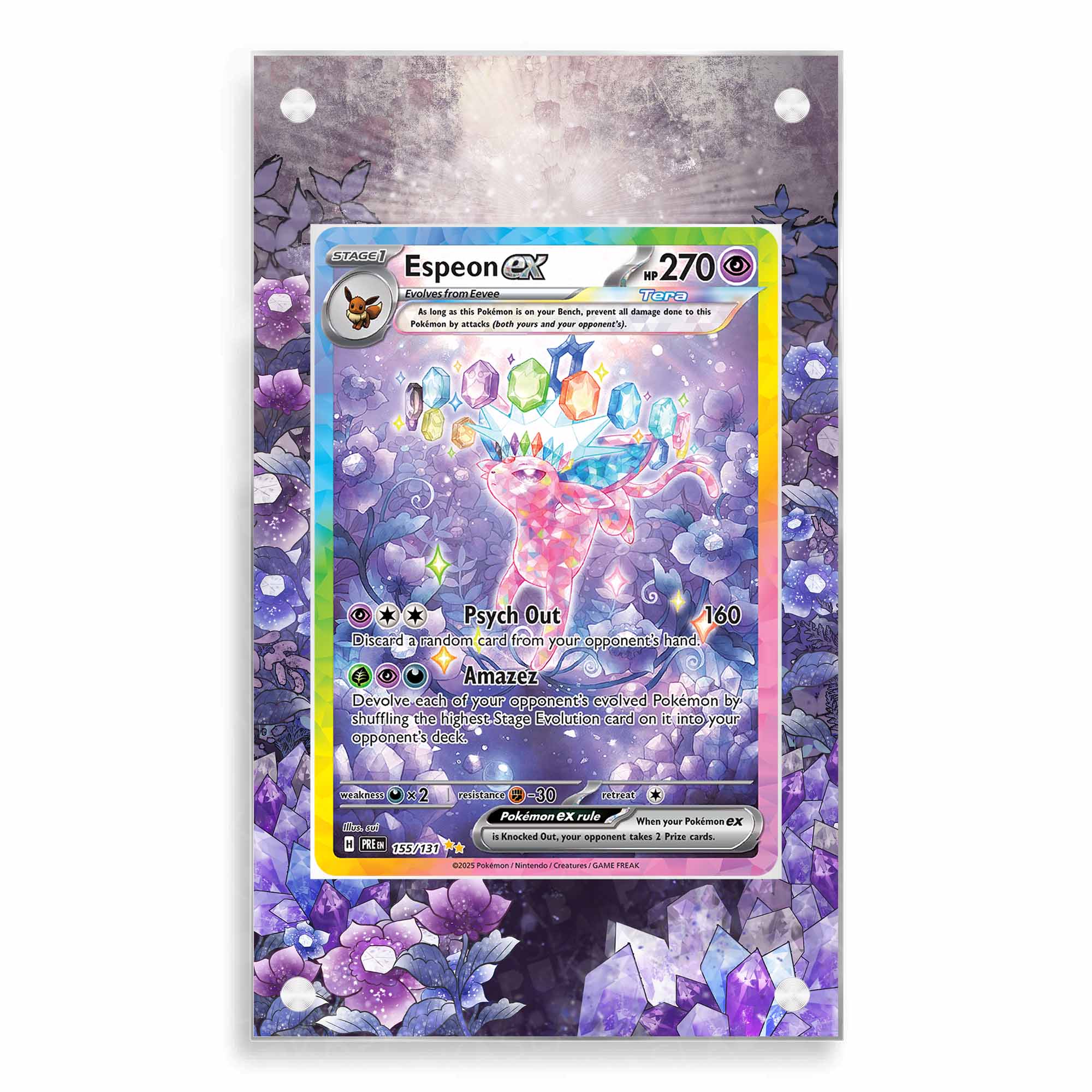Espeon EX 155/131 Magnetic Case - Pokemon Extended Art Case – PukaSlab