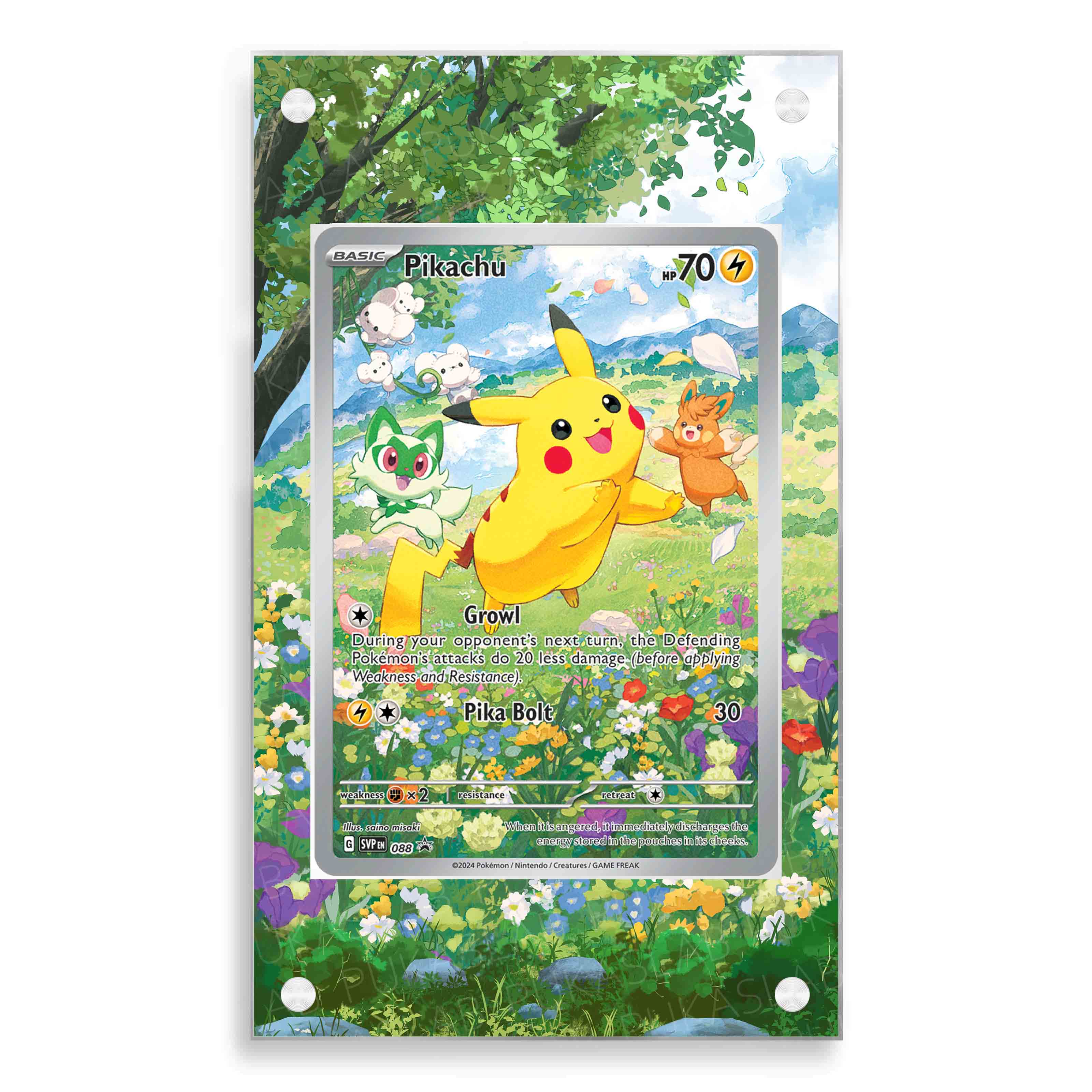 Pikachu 088 Magnetic Case - Pokemon Extended Art Case – PukaSlab