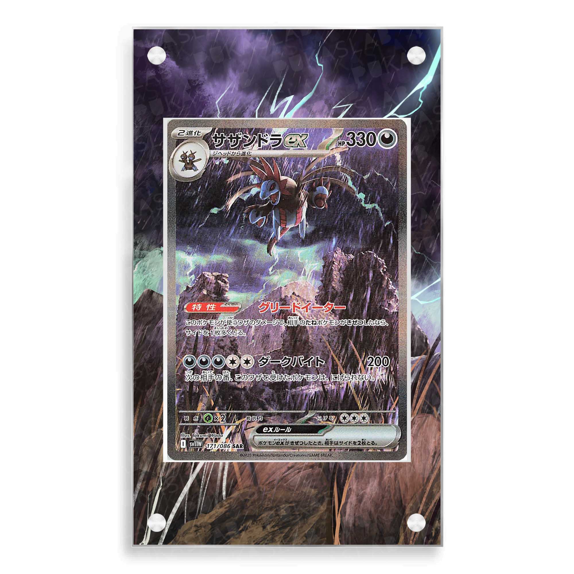 Hydreigon Ex 171/086 Magnetic Case - Pokemon Extended Art Case – PukaSlab