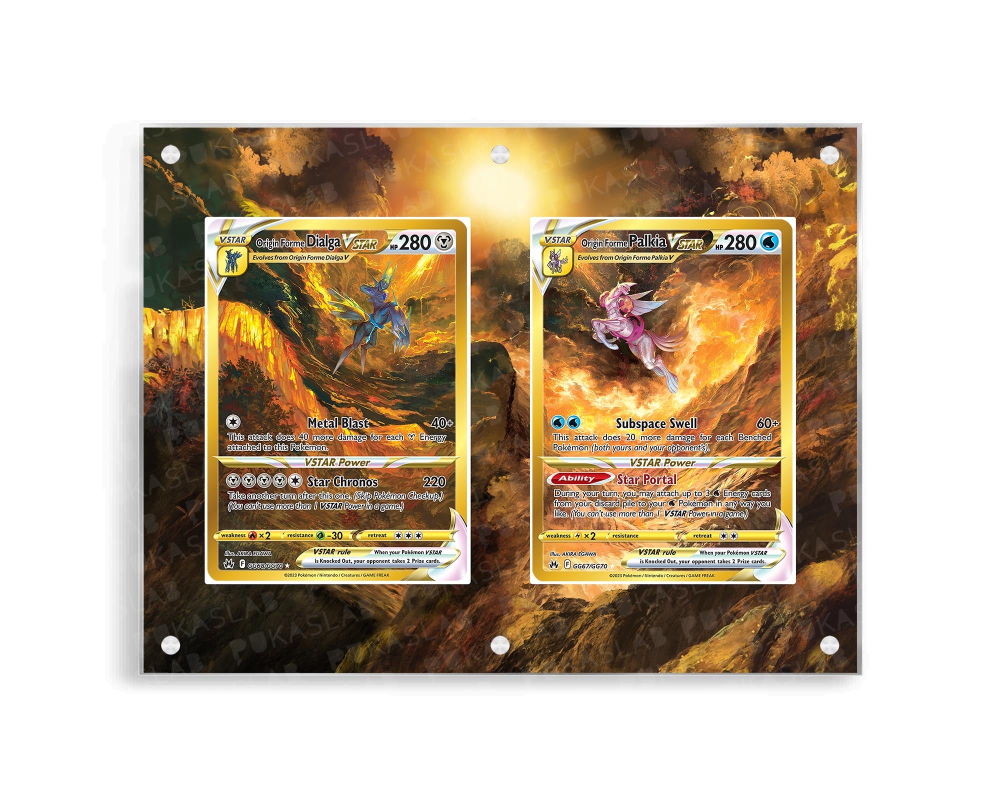 Palkia & Dialga Double Extended Art Case – PukaSlab